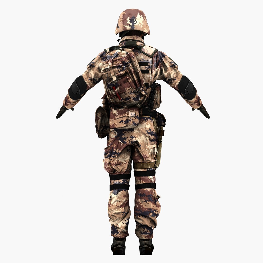 3D Pla Chinese Soldier Model - TurboSquid 1668823