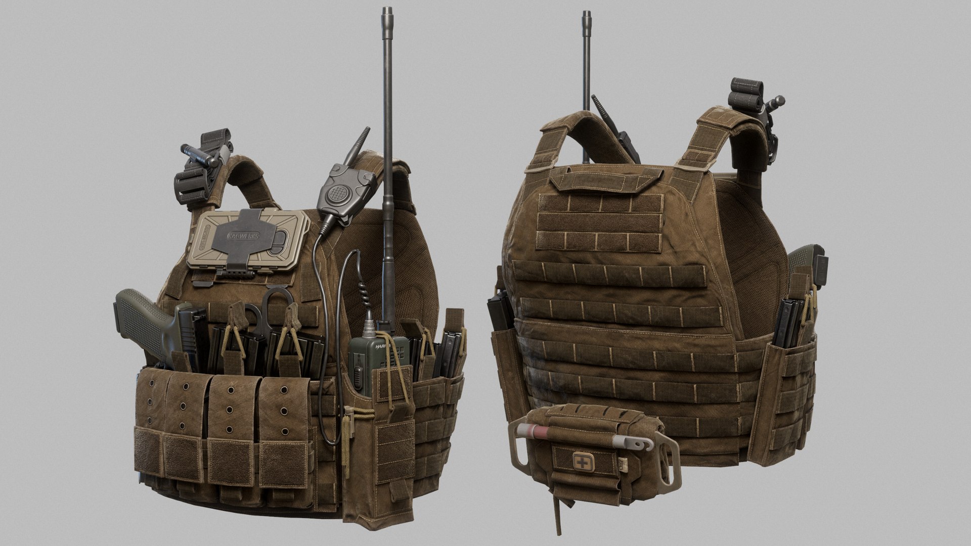 Tactical Vest Model - TurboSquid 1959501