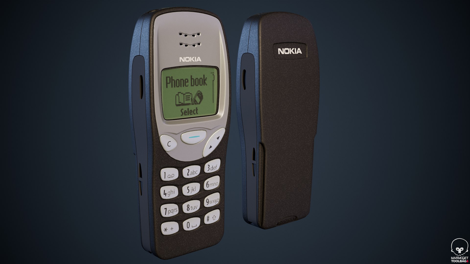 3D Model Nokia 3210 PBR - TurboSquid 2207251