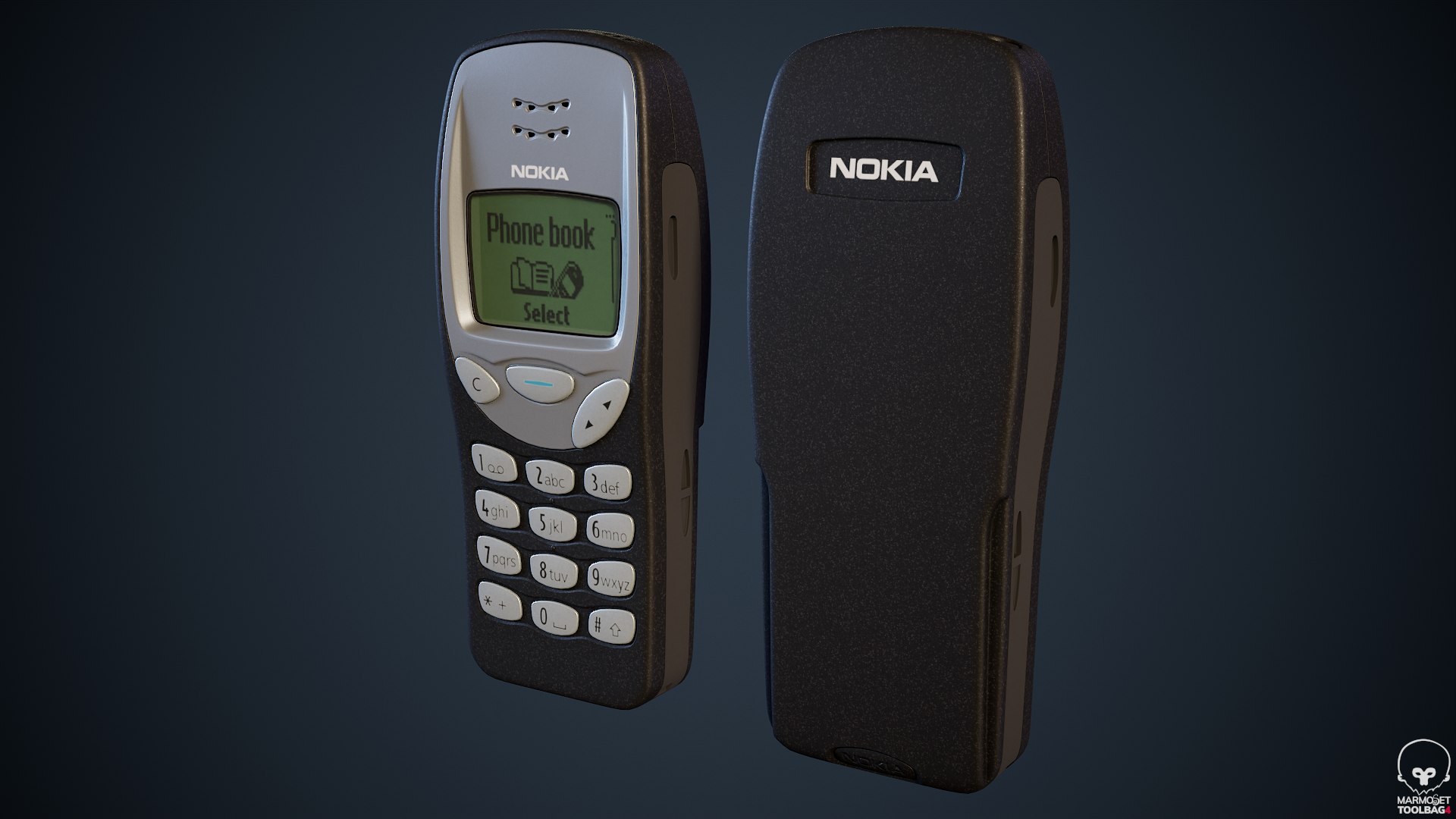 3D Model Nokia 3210 PBR - TurboSquid 2207251