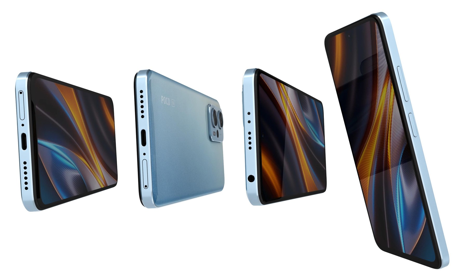 Xiaomi Poco X4 GT 5G Blue 3D Model - TurboSquid 1918183