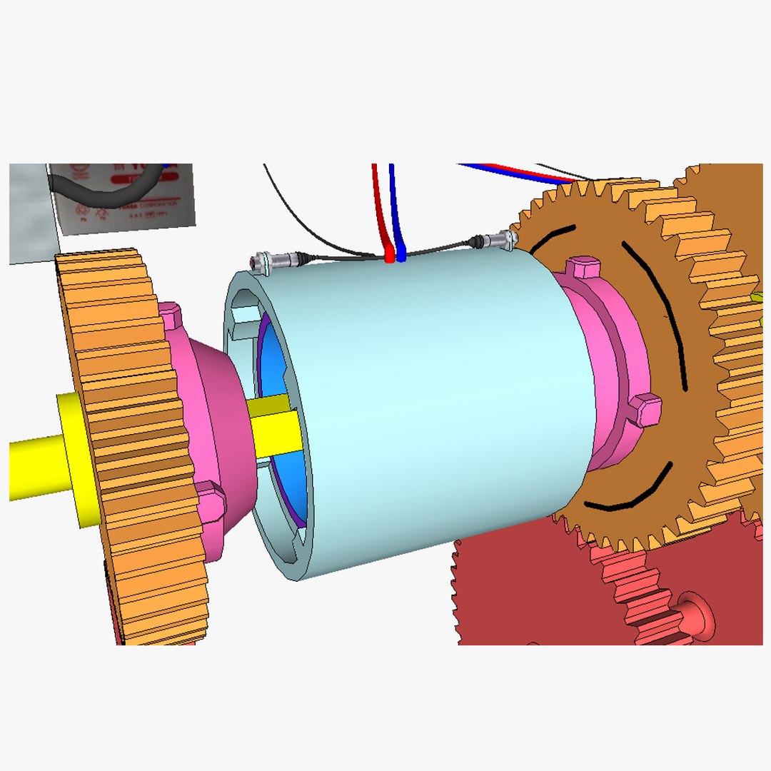 Electrically Shifted Gearbox 3ds