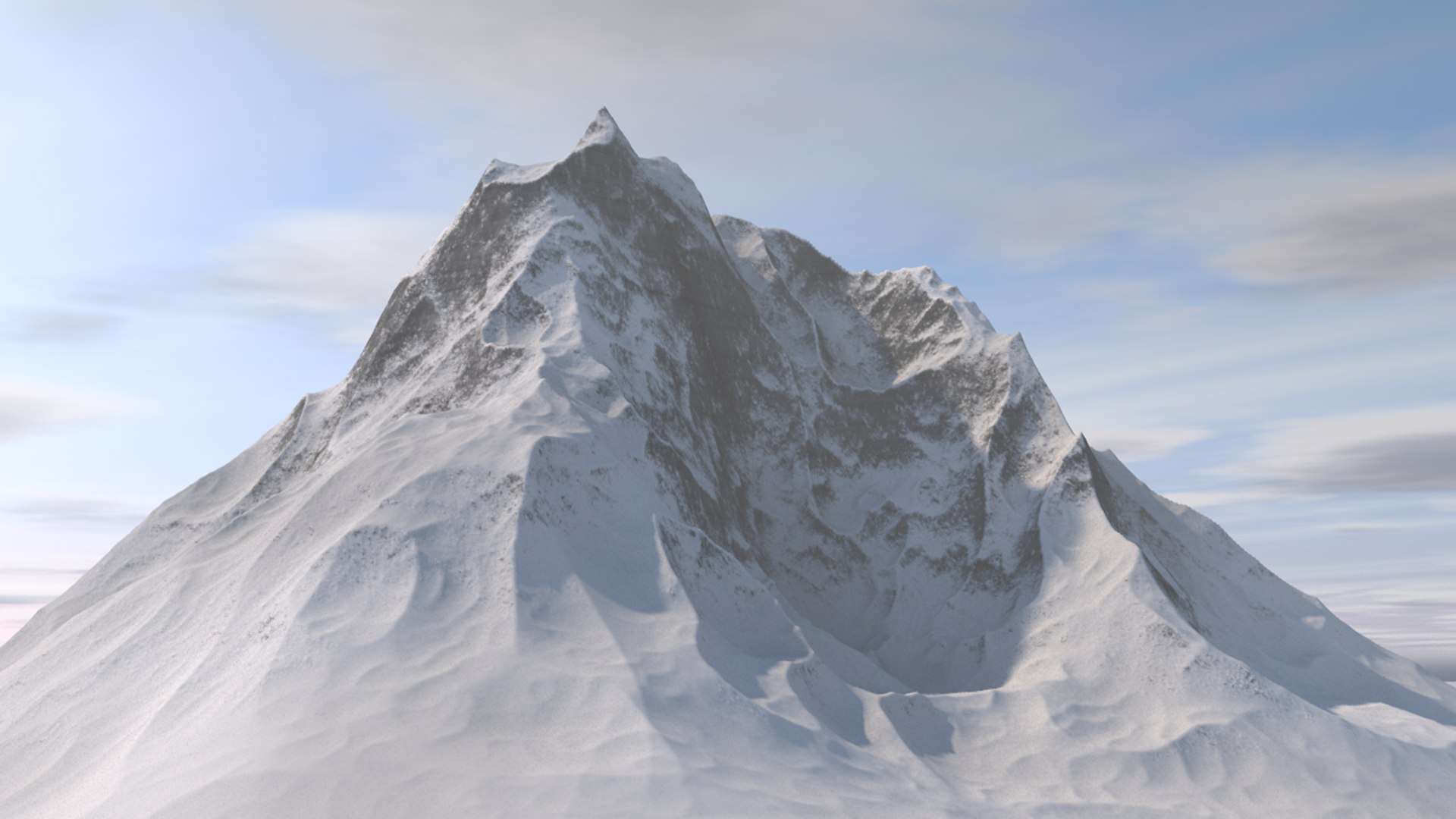 3D Mountain Model - TurboSquid 1201270