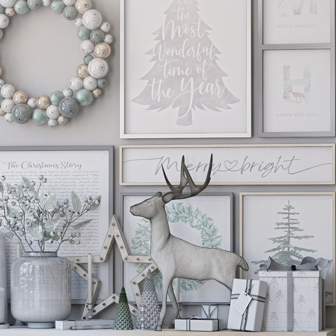 3D Model Set Poster Decor - TurboSquid 1663739