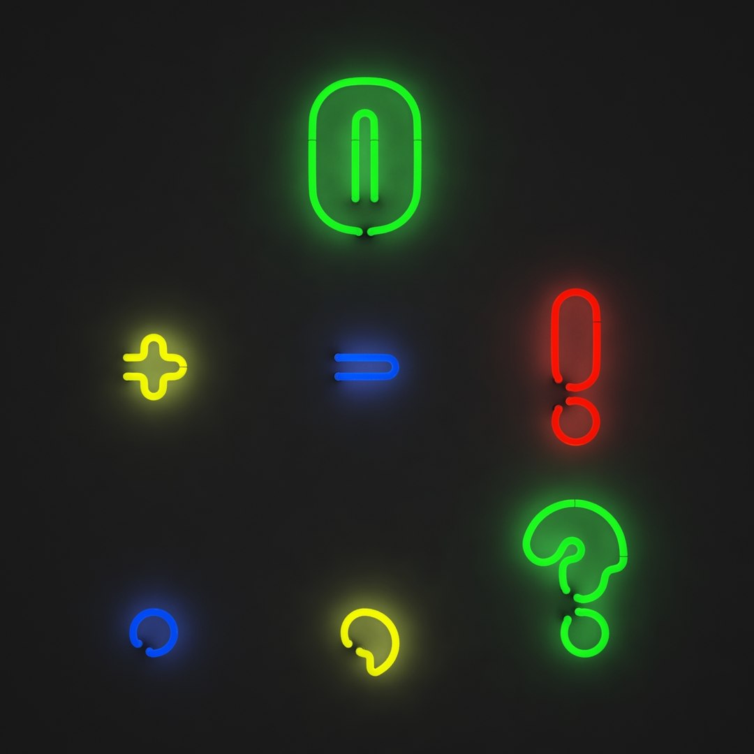 3ds Max Neon Font