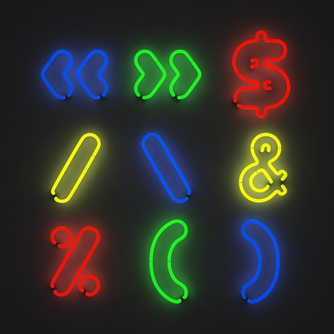 3ds Max Neon Font