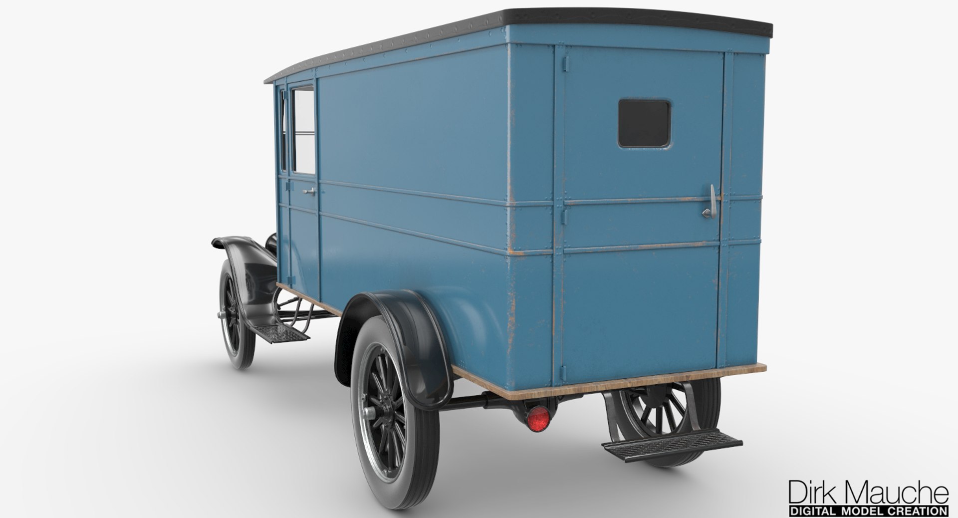 3d model tt delivery van vehicle