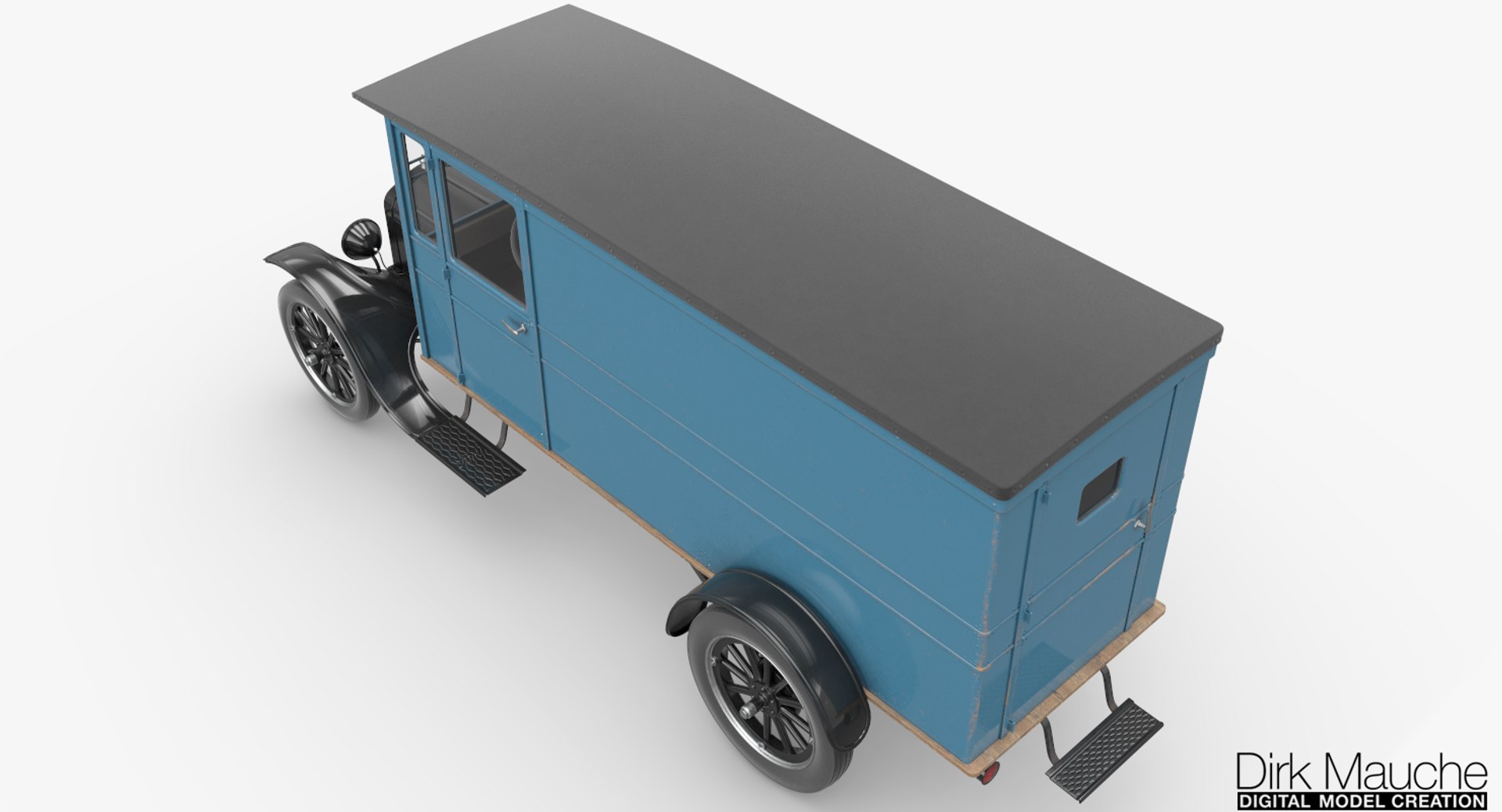 3d model tt delivery van vehicle