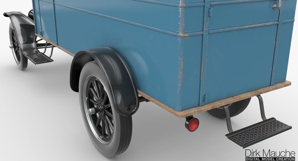 3d model tt delivery van vehicle