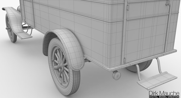 3d model tt delivery van vehicle