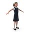 3d Little School Girl Rigged