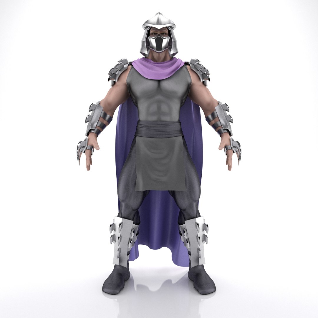 3D TMNT Shredder Model - TurboSquid 2208278