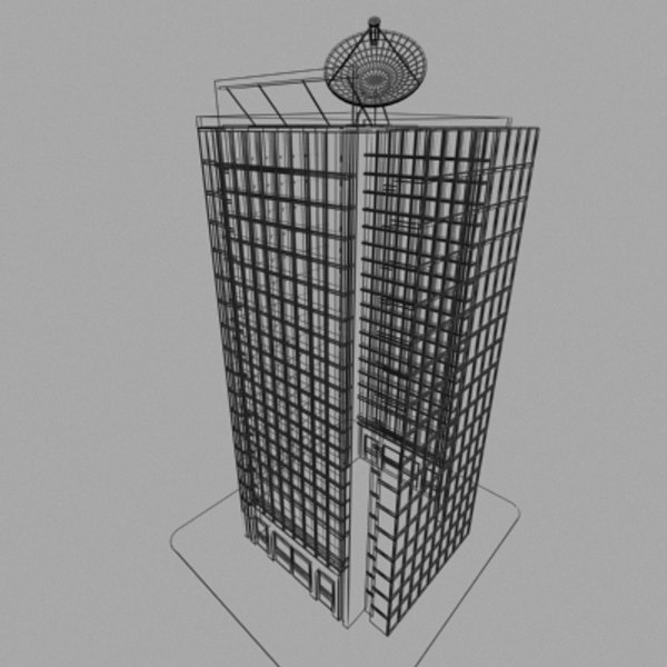 3d model skyscraper building