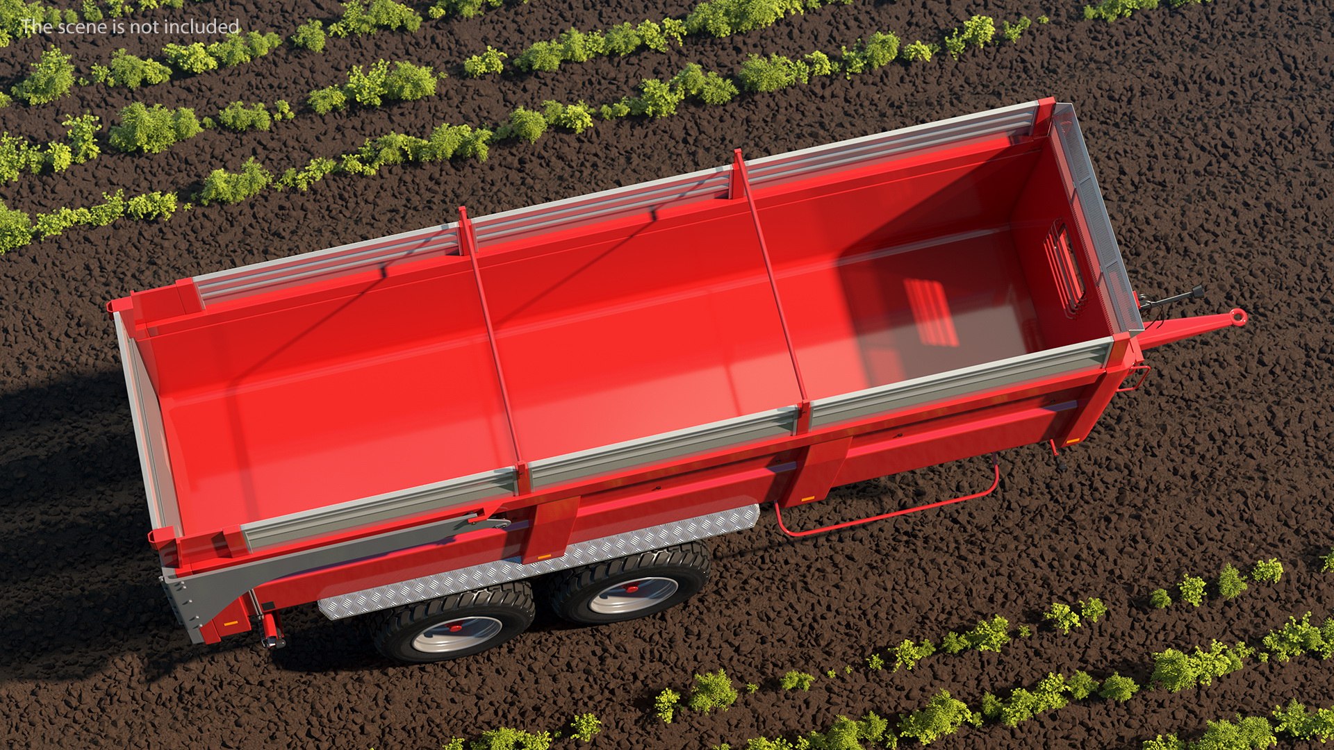 Agricultural Tipper Trailer Clean 3D Model - TurboSquid 1583584