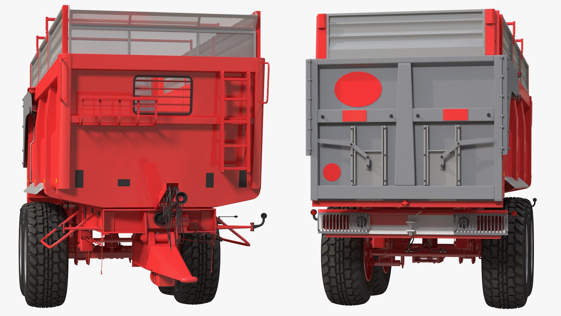 Agricultural Tipper Trailer Clean 3D Model - TurboSquid 1583584