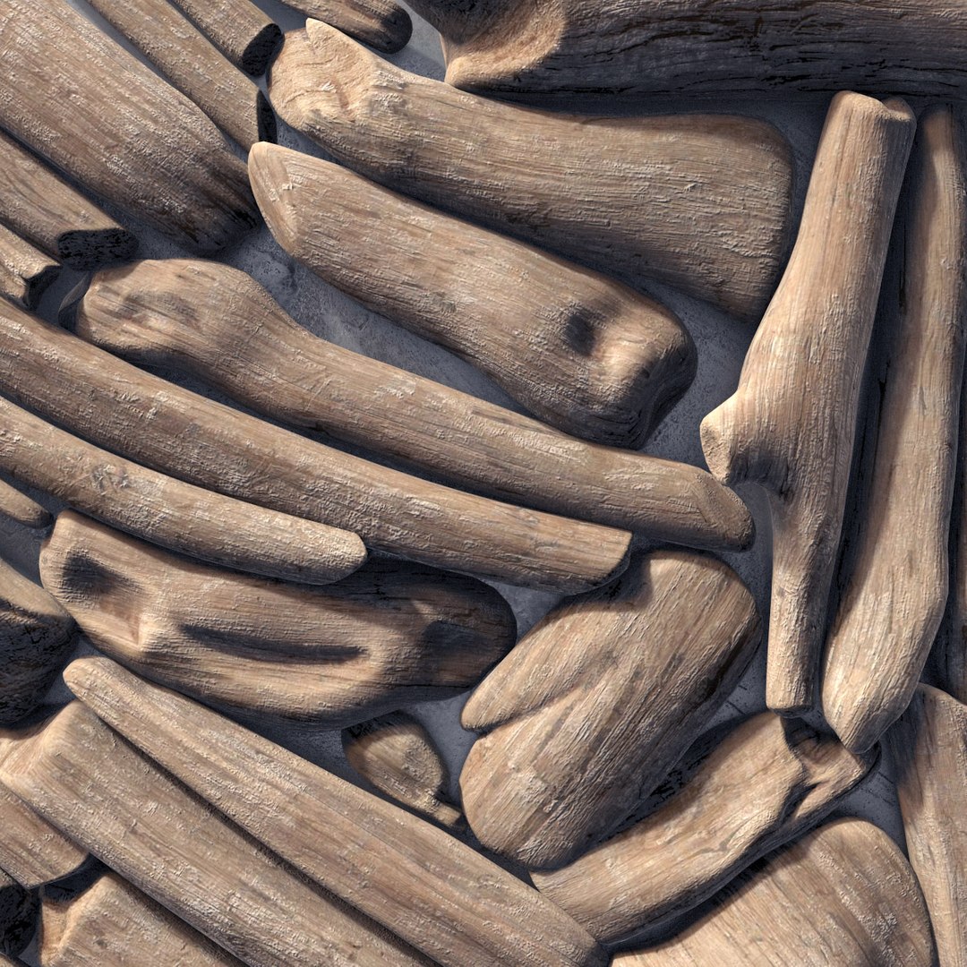 3D Model Rectangle Panel Branch Splinter Big N3 - TurboSquid 1721055