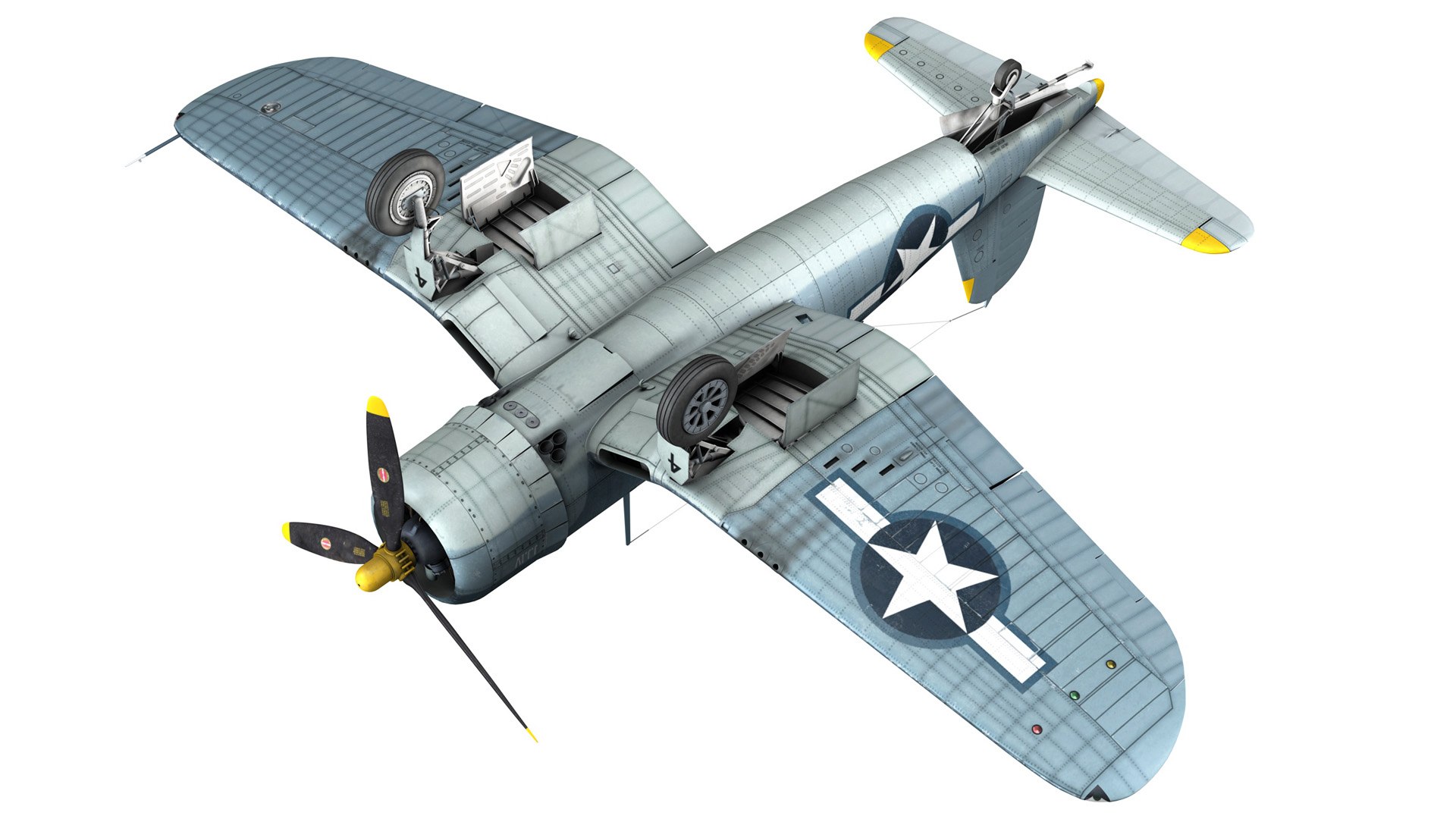 Vought F4U-1A - 042 3D Model - TurboSquid 2082132