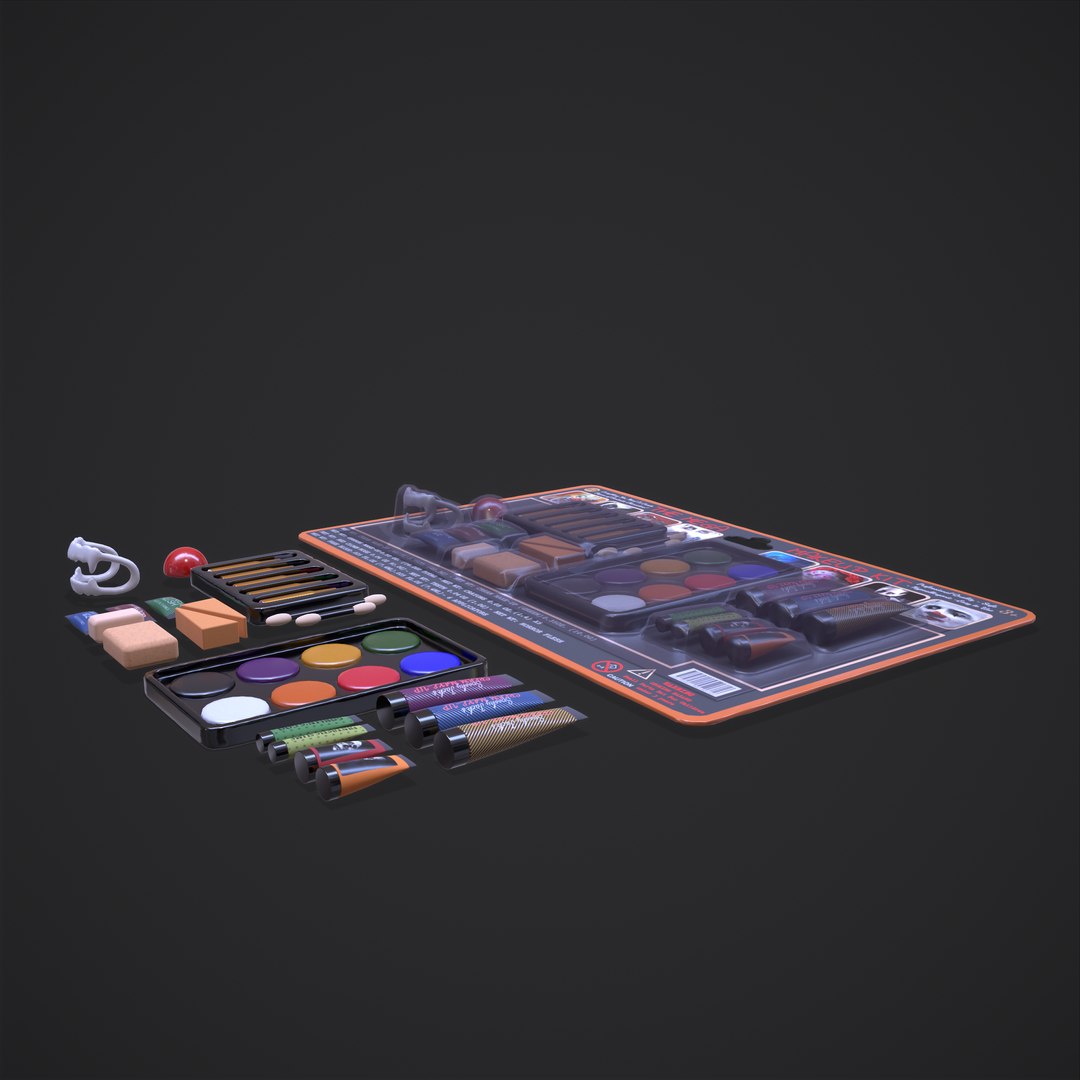 The Mega Make-up Kit 3D model - TurboSquid 1955316
