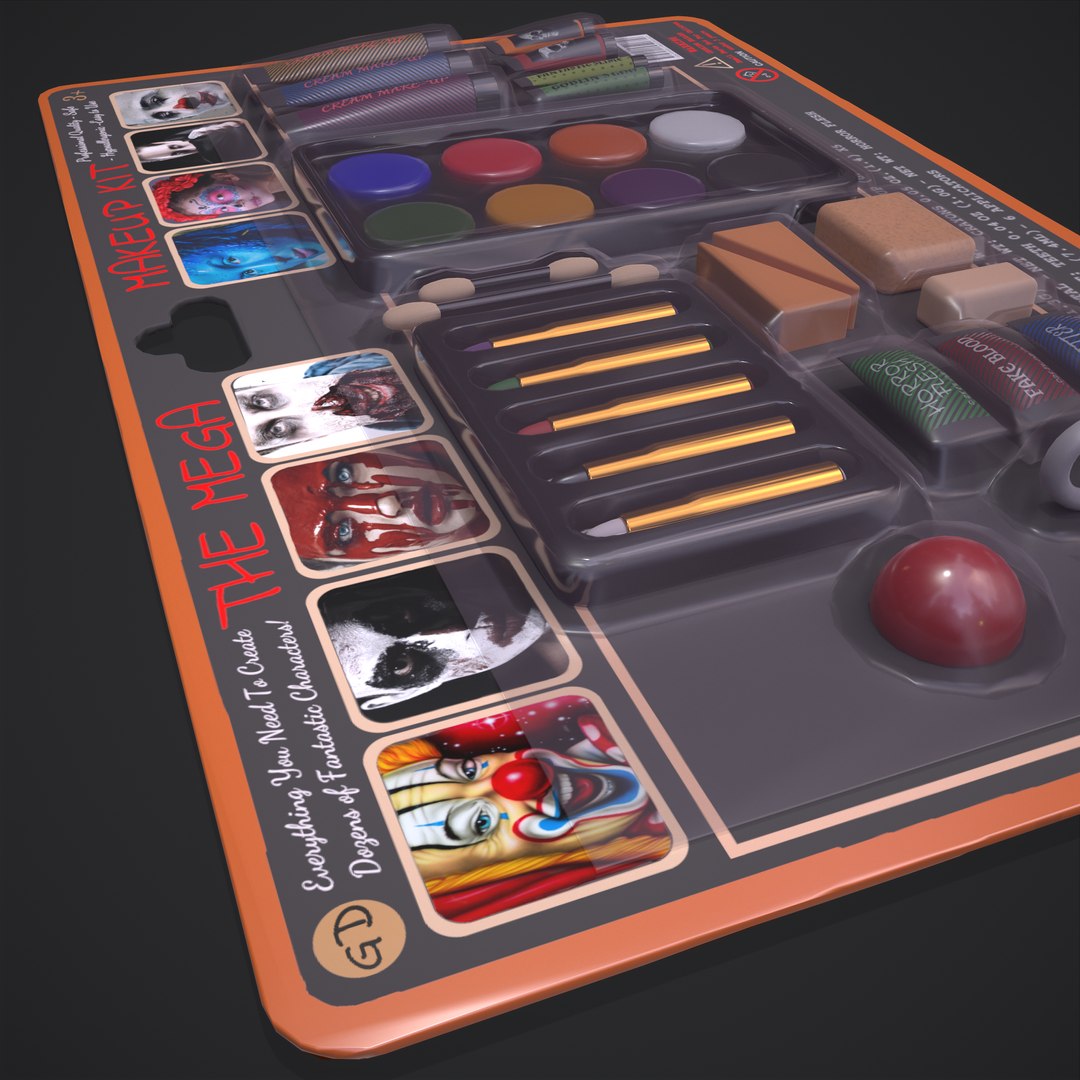 The Mega Make-up Kit 3D Model - TurboSquid 1955316