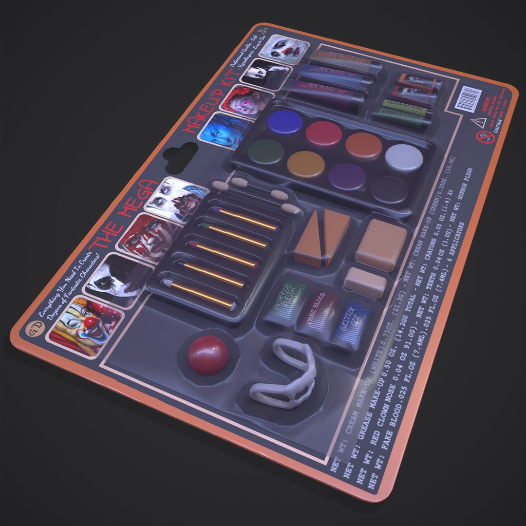 The Mega Make-up Kit 3D model - TurboSquid 1955316