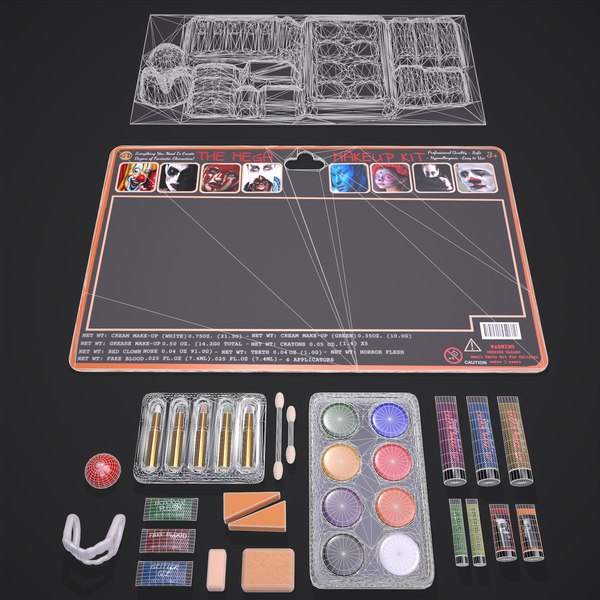 The Mega Make-up Kit 3D model - TurboSquid 1955316