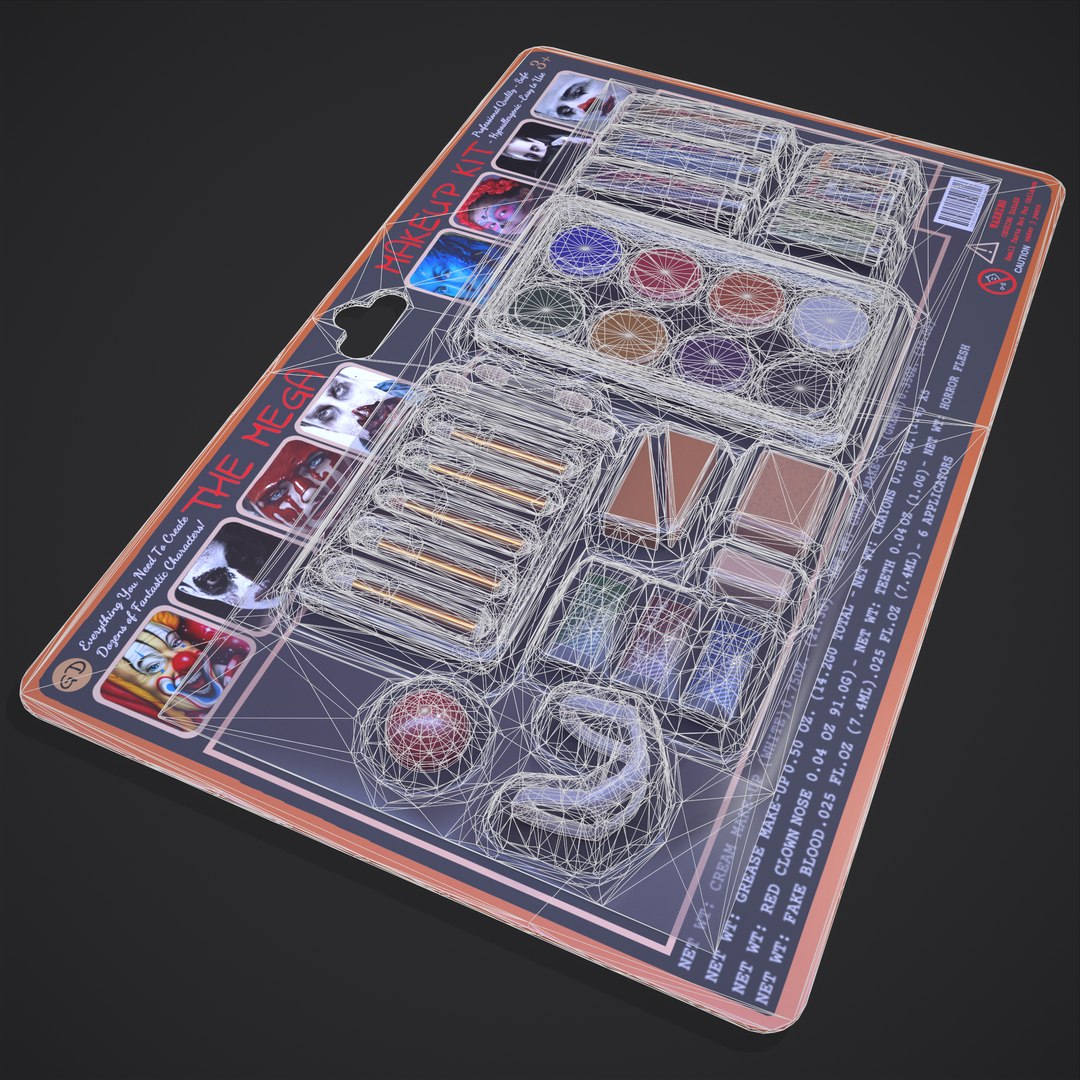 The Mega Make-up Kit 3D model - TurboSquid 1955316
