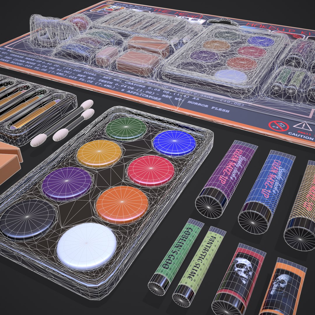 The Mega Make-up Kit 3D Model - TurboSquid 1955316