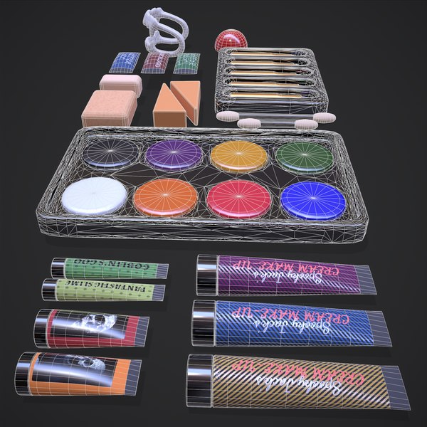 The Mega Make-up Kit 3D model - TurboSquid 1955316