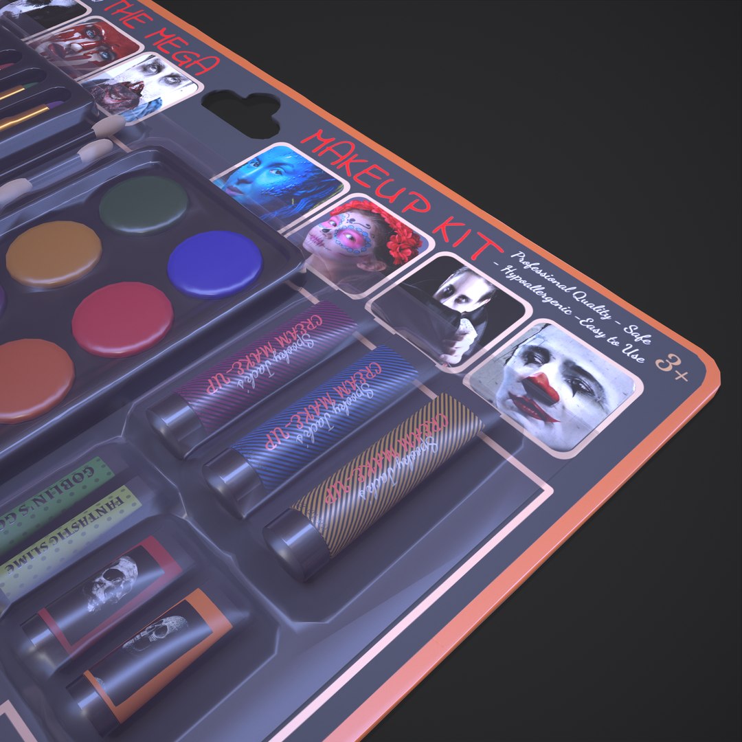 The Mega Make-up Kit 3D model - TurboSquid 1955316