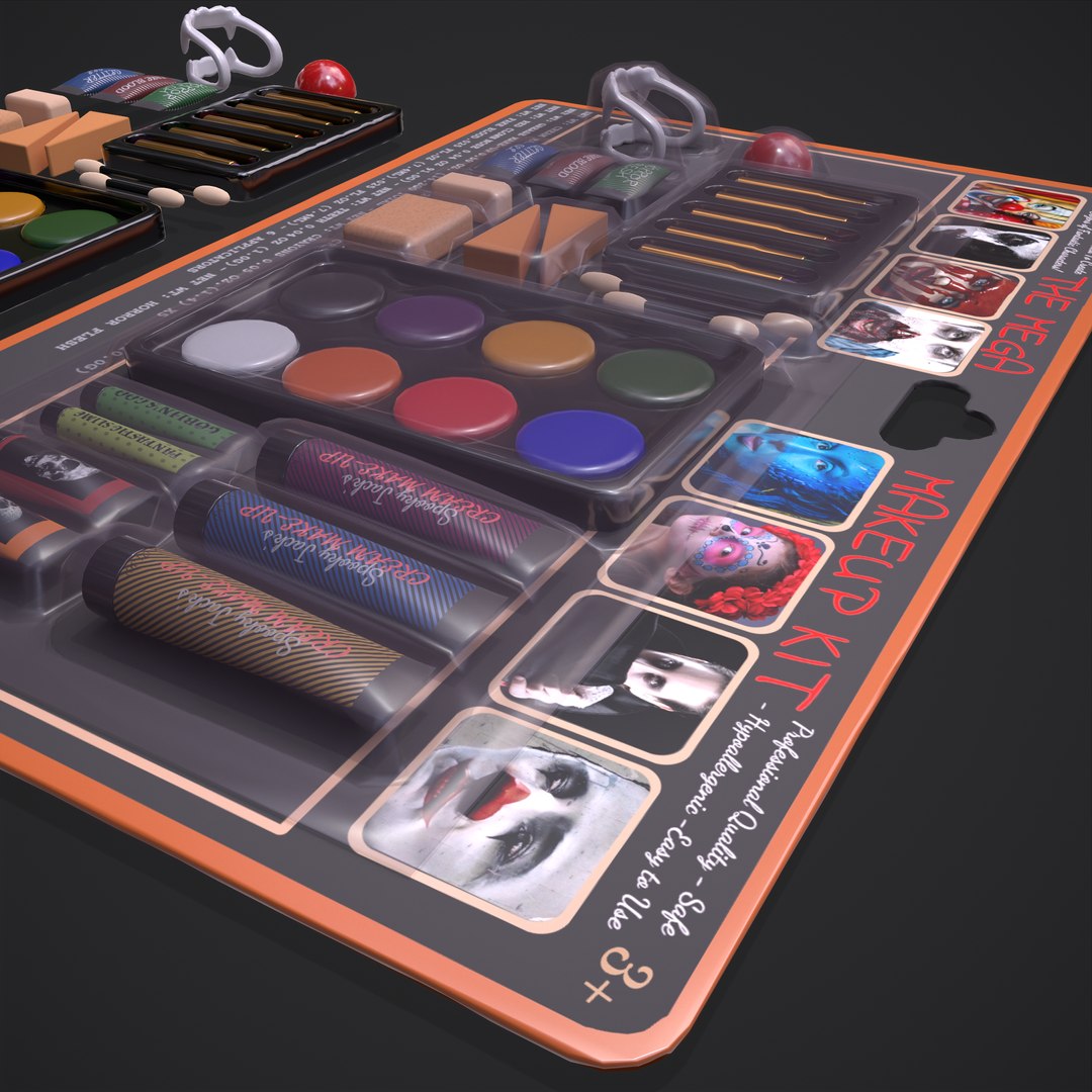 The Mega Make-up Kit 3D Model - TurboSquid 1955316
