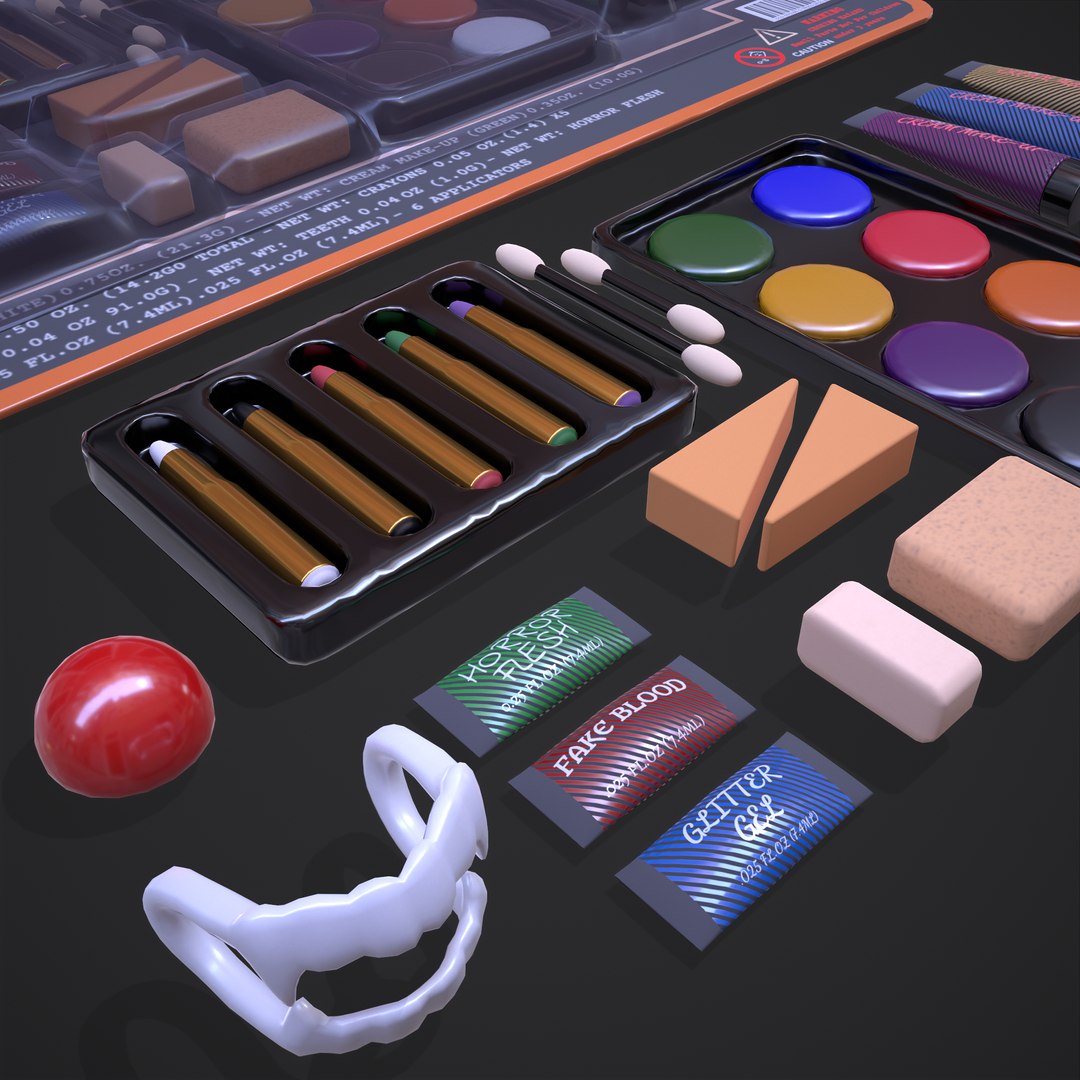 The Mega Make-up Kit 3D model - TurboSquid 1955316