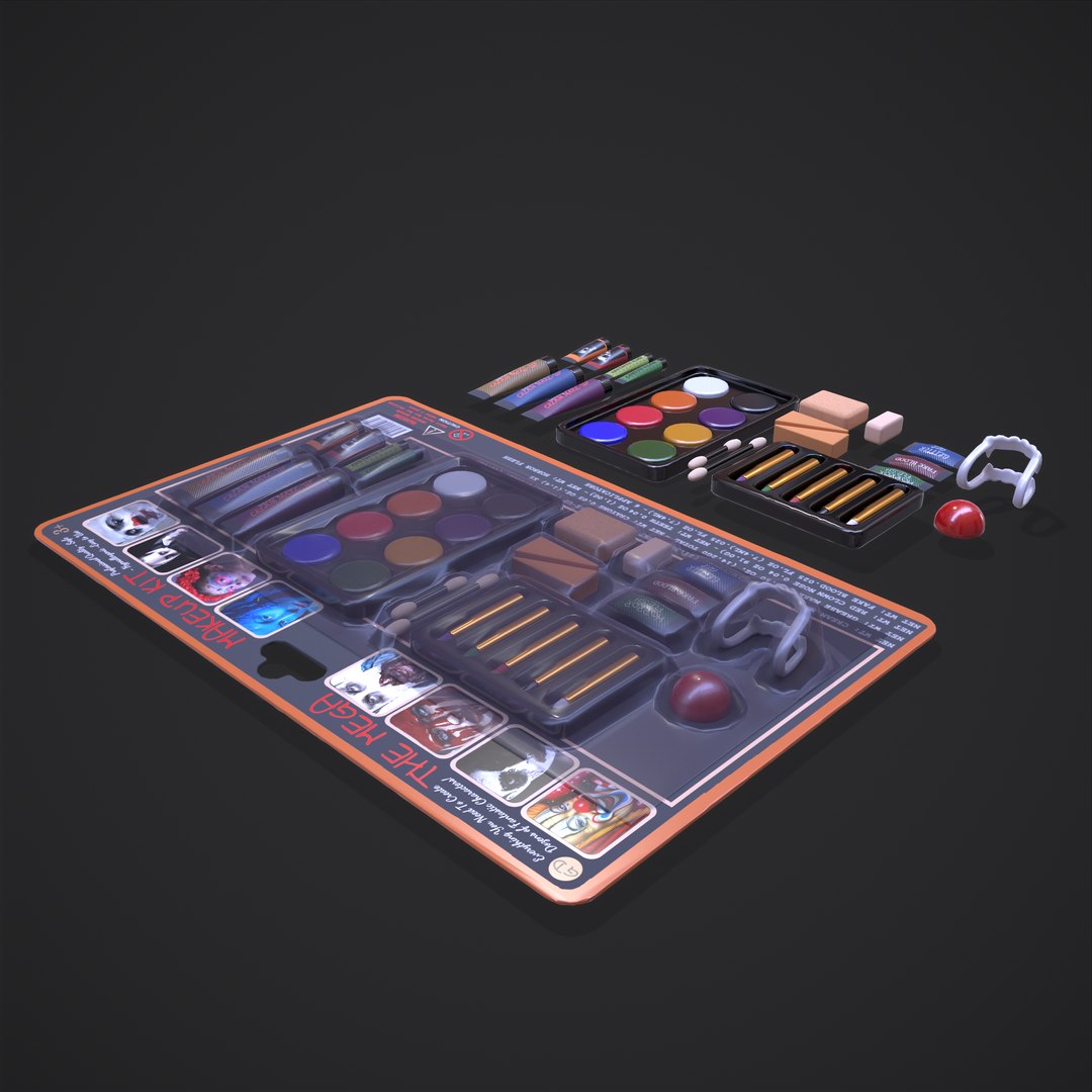 The Mega Make-up Kit 3D model - TurboSquid 1955316