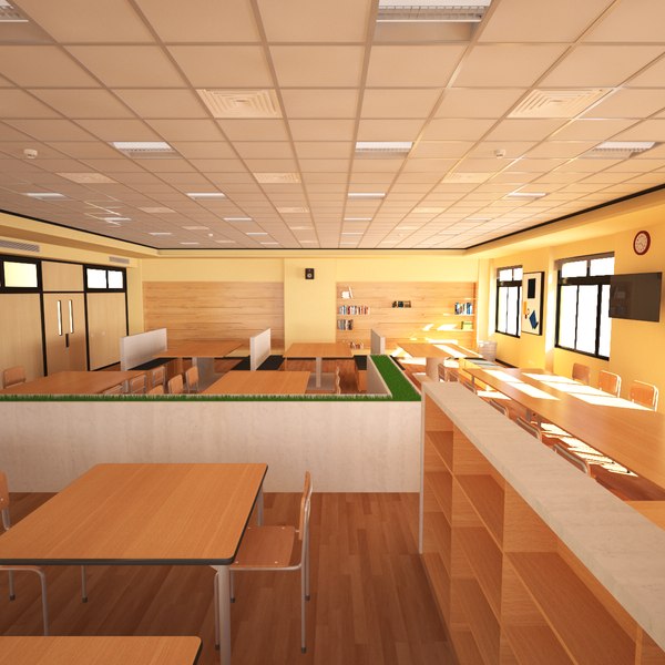 3D University Study Room - TurboSquid 1793025