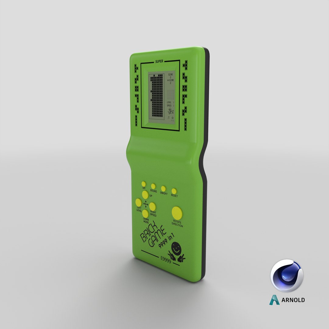 3D Retro Handheld Game 03 - TurboSquid 2002696