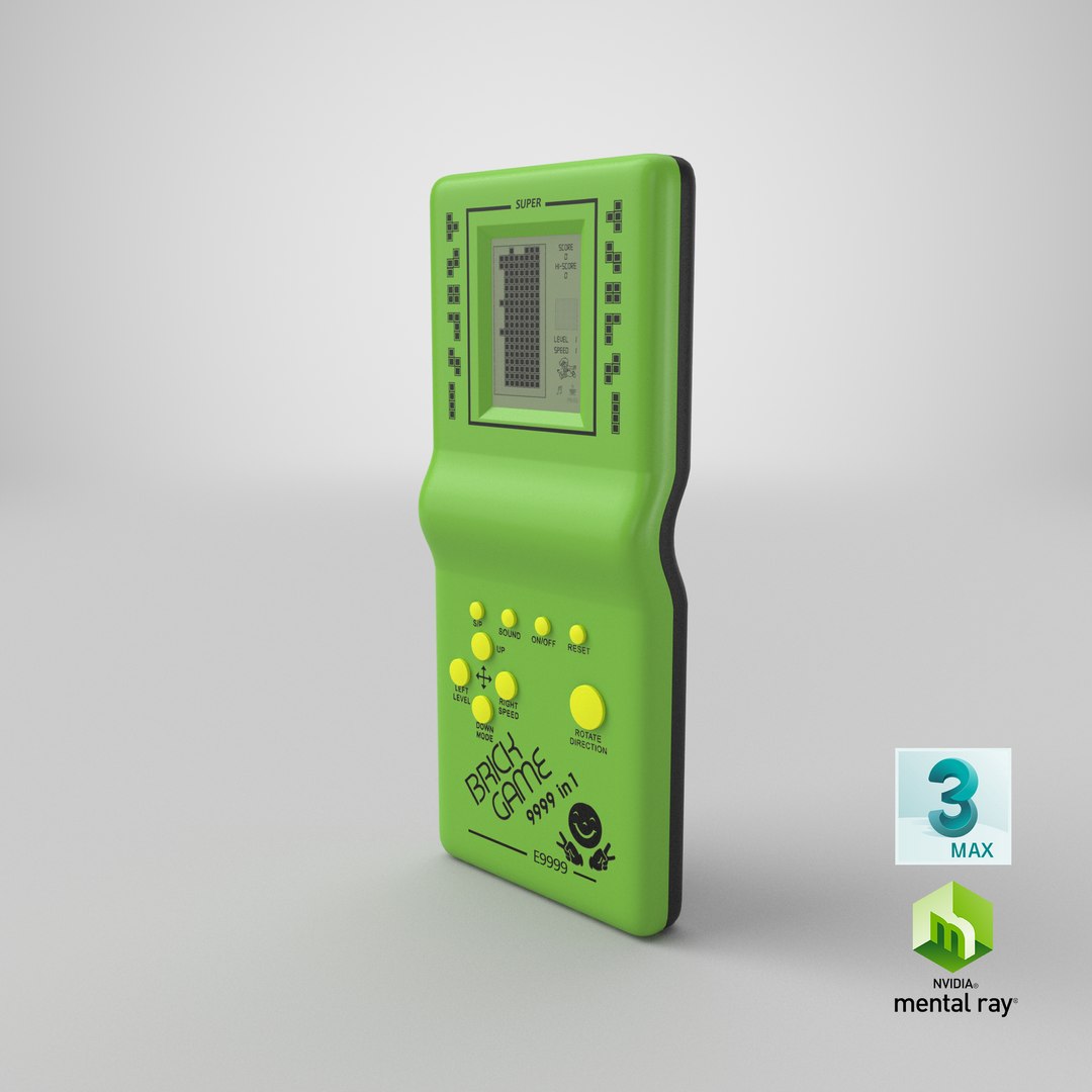 3D Retro Handheld Game 03 - TurboSquid 2002696