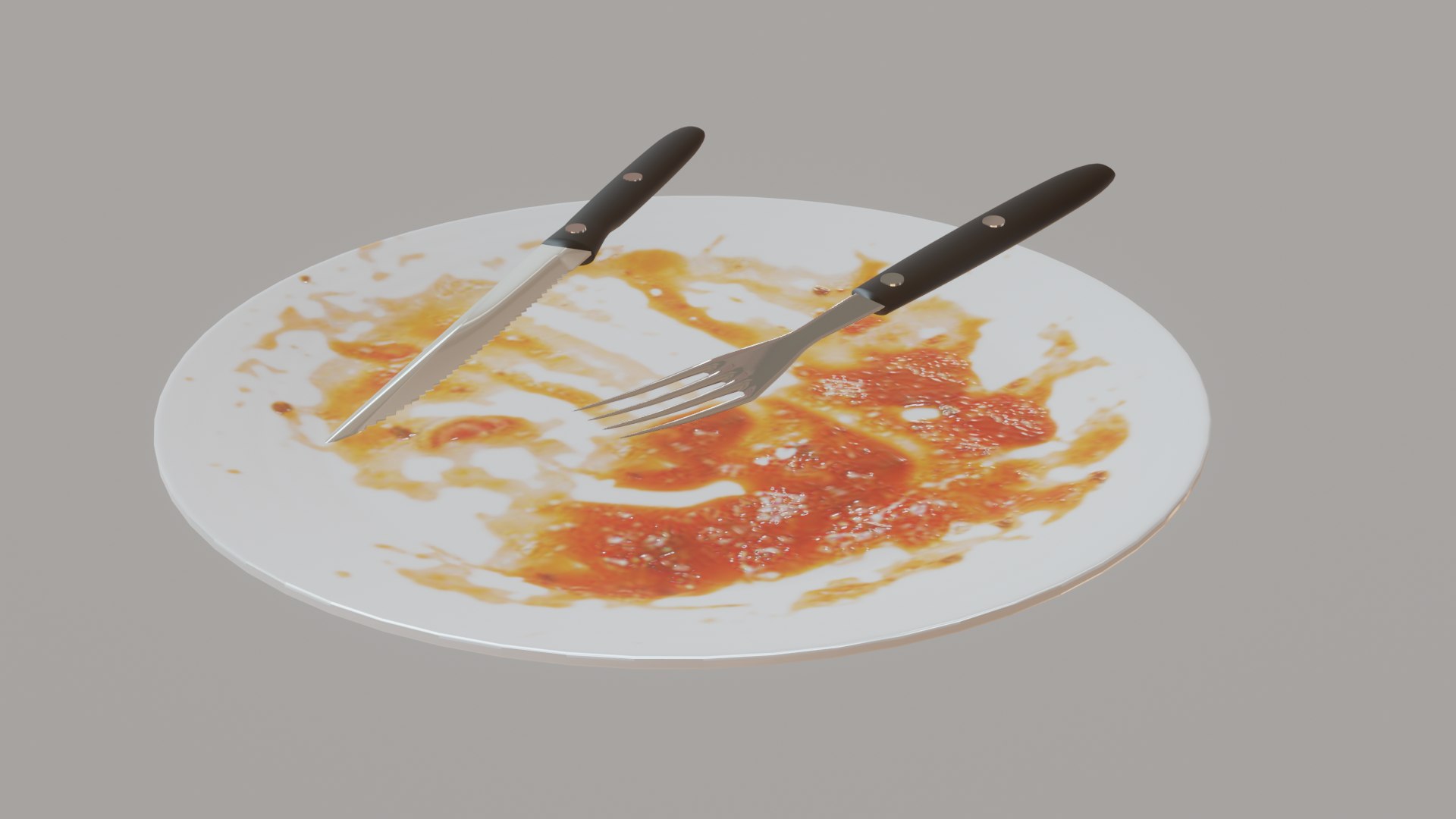 3D Plate Empty Dirt Plate Spaghetti Dirty - TurboSquid 1934002