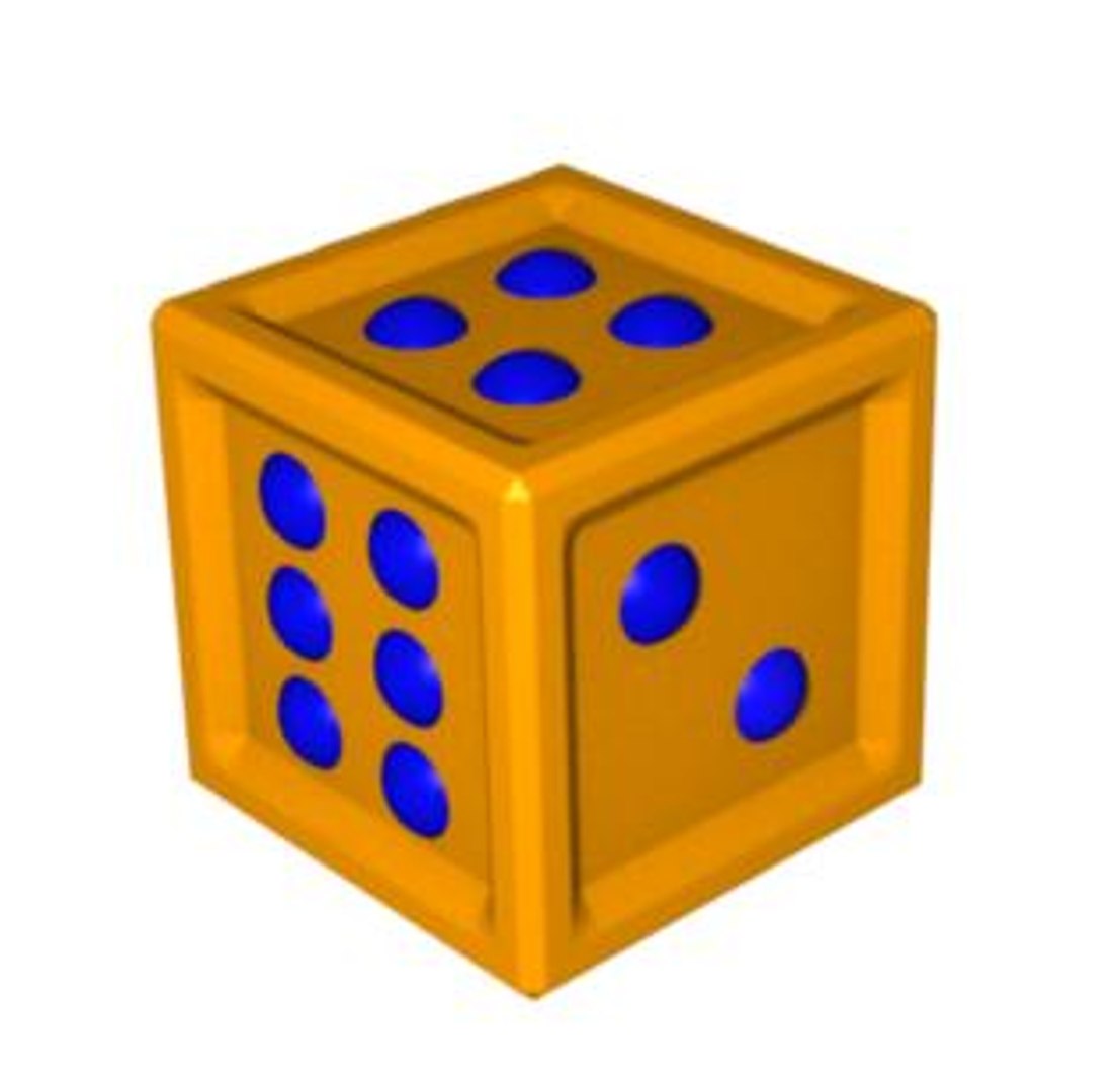 3d Model Fancy Dice