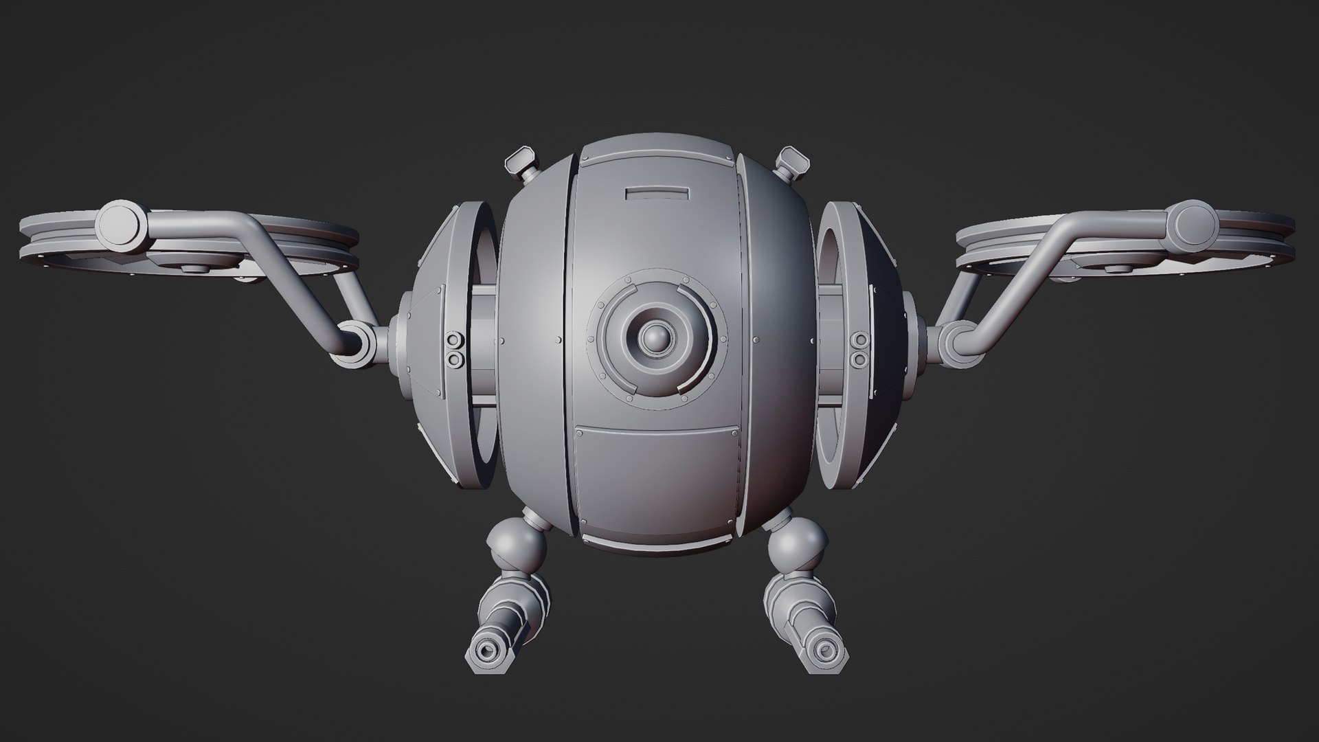 3D Model Sci-Fi Security Drone Animation - TurboSquid 1964333