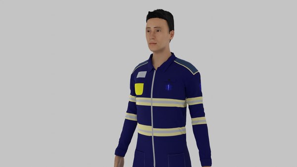 Paramedic Worker 3D model - TurboSquid 1971548