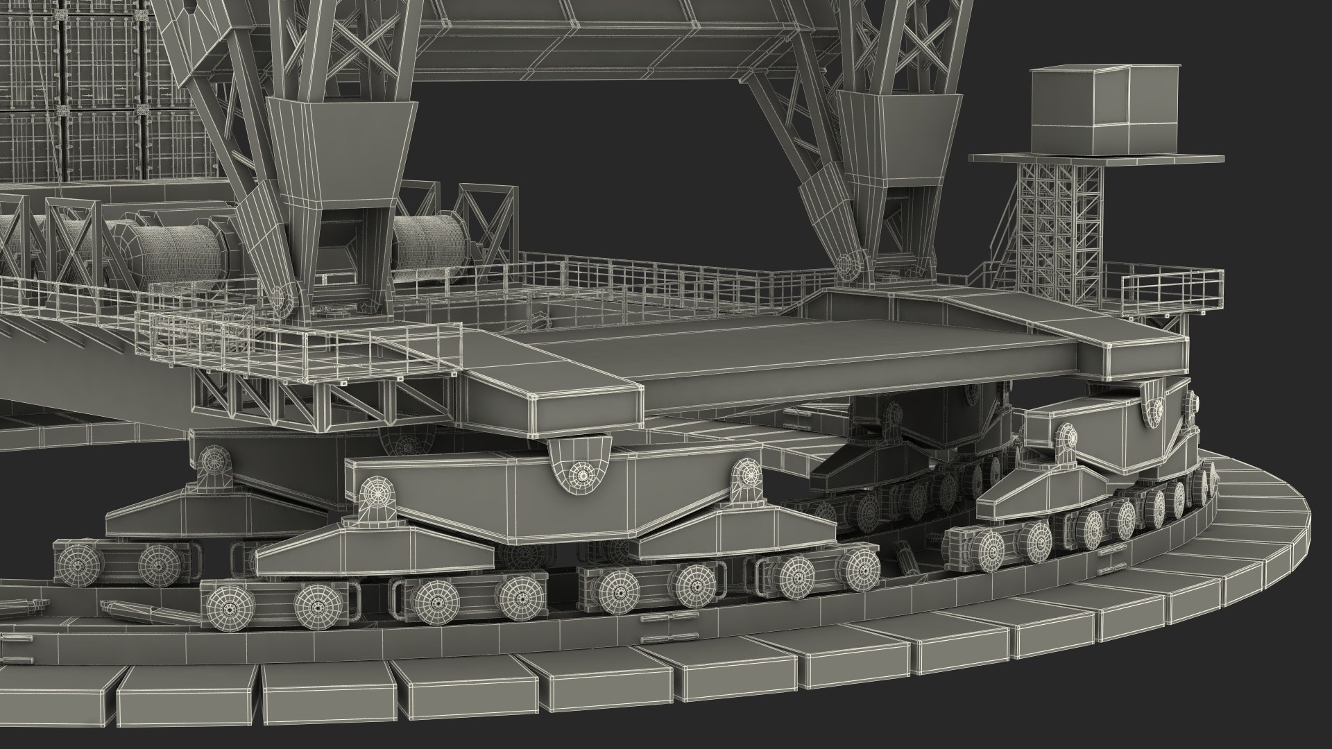 3D Heavy Lifting Ringer Crane - TurboSquid 2205404