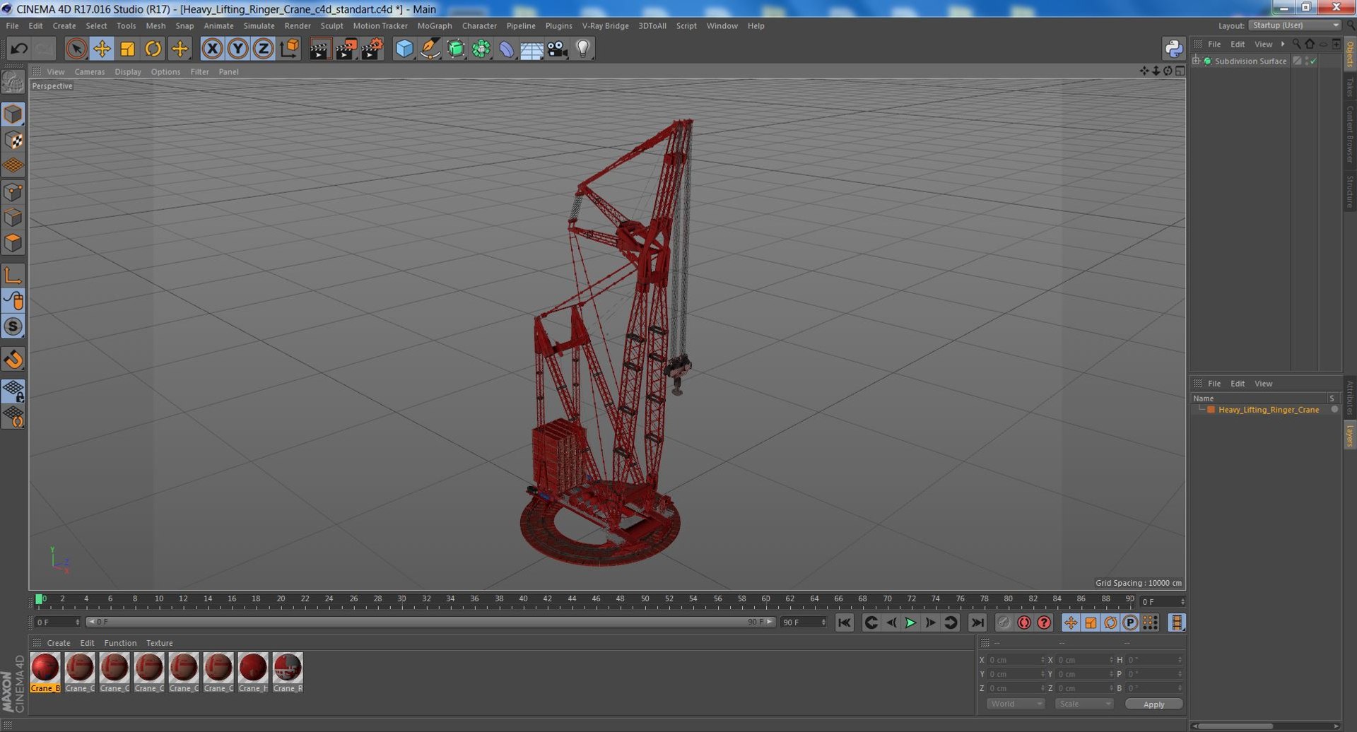 3D Heavy Lifting Ringer Crane - TurboSquid 2205404