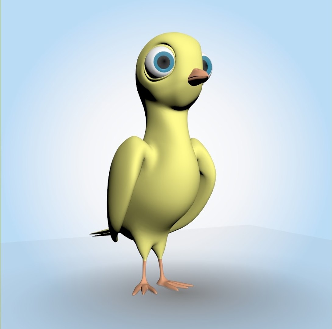 Yellow Bird 3D - TurboSquid 1990508