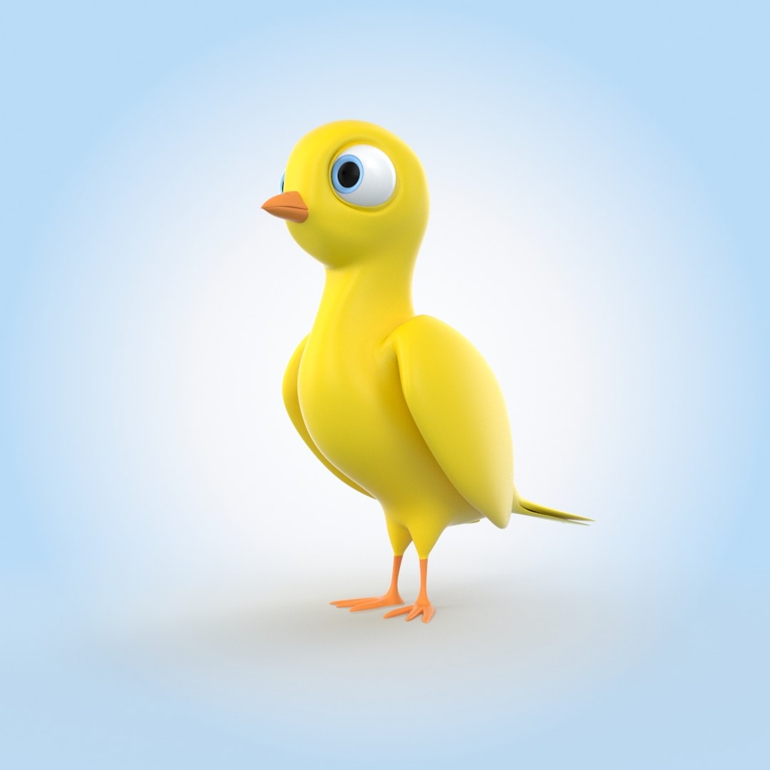 Yellow Bird 3D - TurboSquid 1990508
