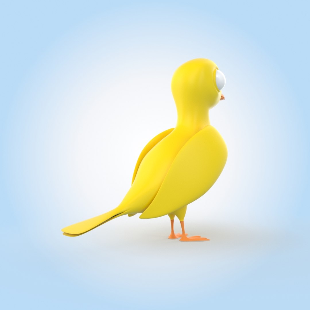 Yellow Bird 3D - TurboSquid 1990508