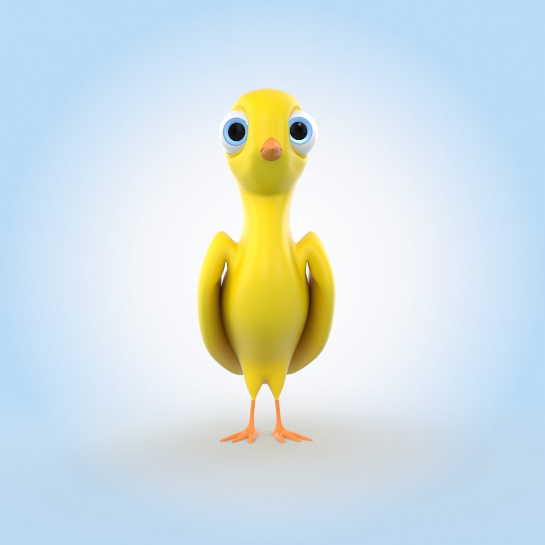 Yellow Bird 3D - TurboSquid 1990508