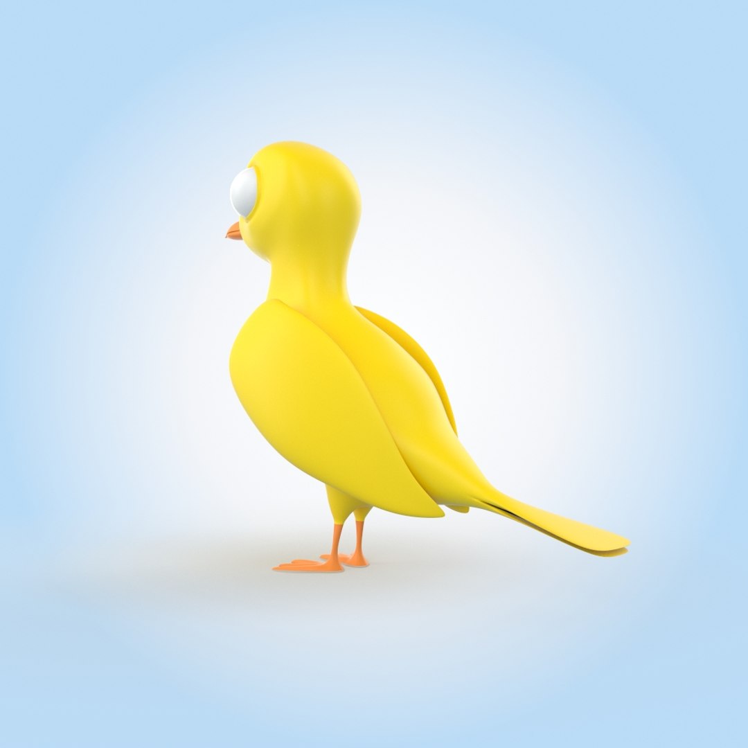 Yellow Bird 3D - TurboSquid 1990508