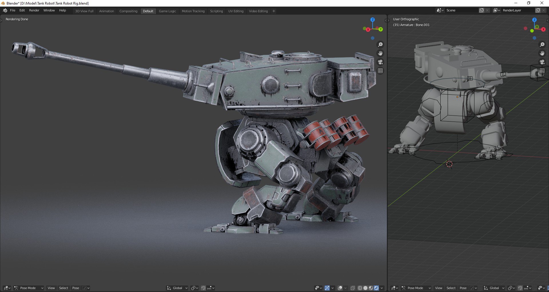 3D Tank Robot - TurboSquid 1536279