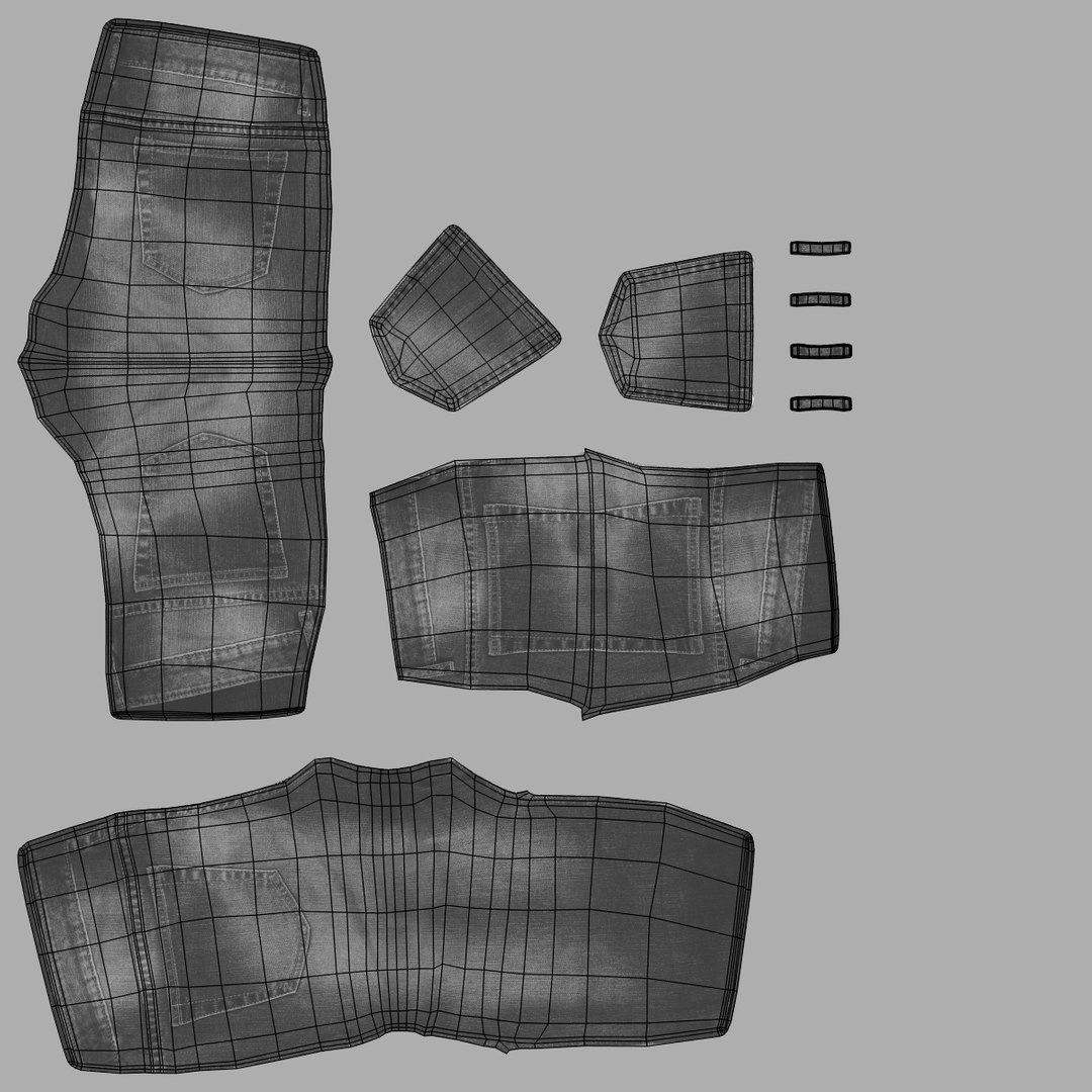 3D Pants Set Large Model - TurboSquid 1414215
