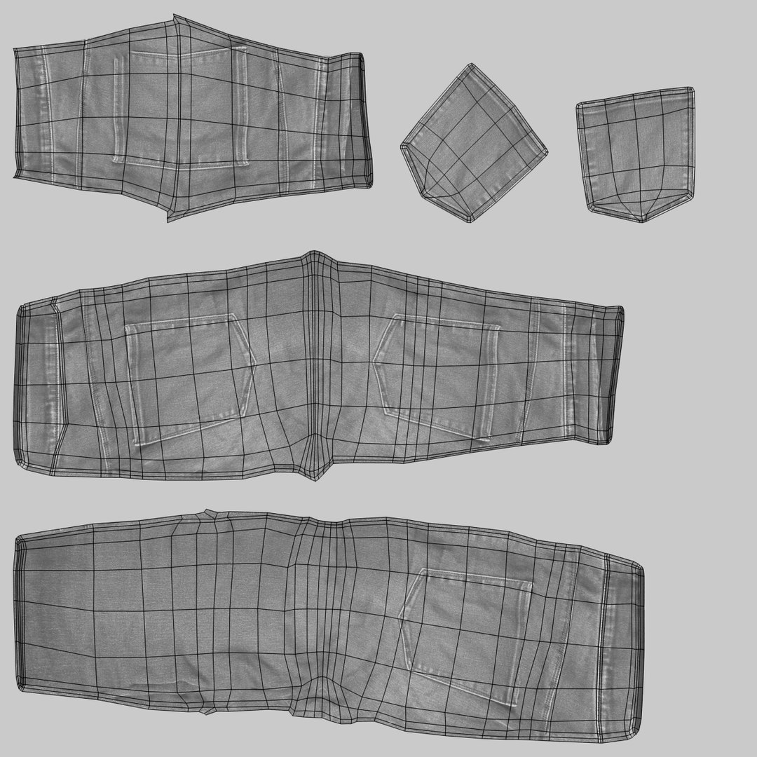 3D Pants Set Large Model - TurboSquid 1414215