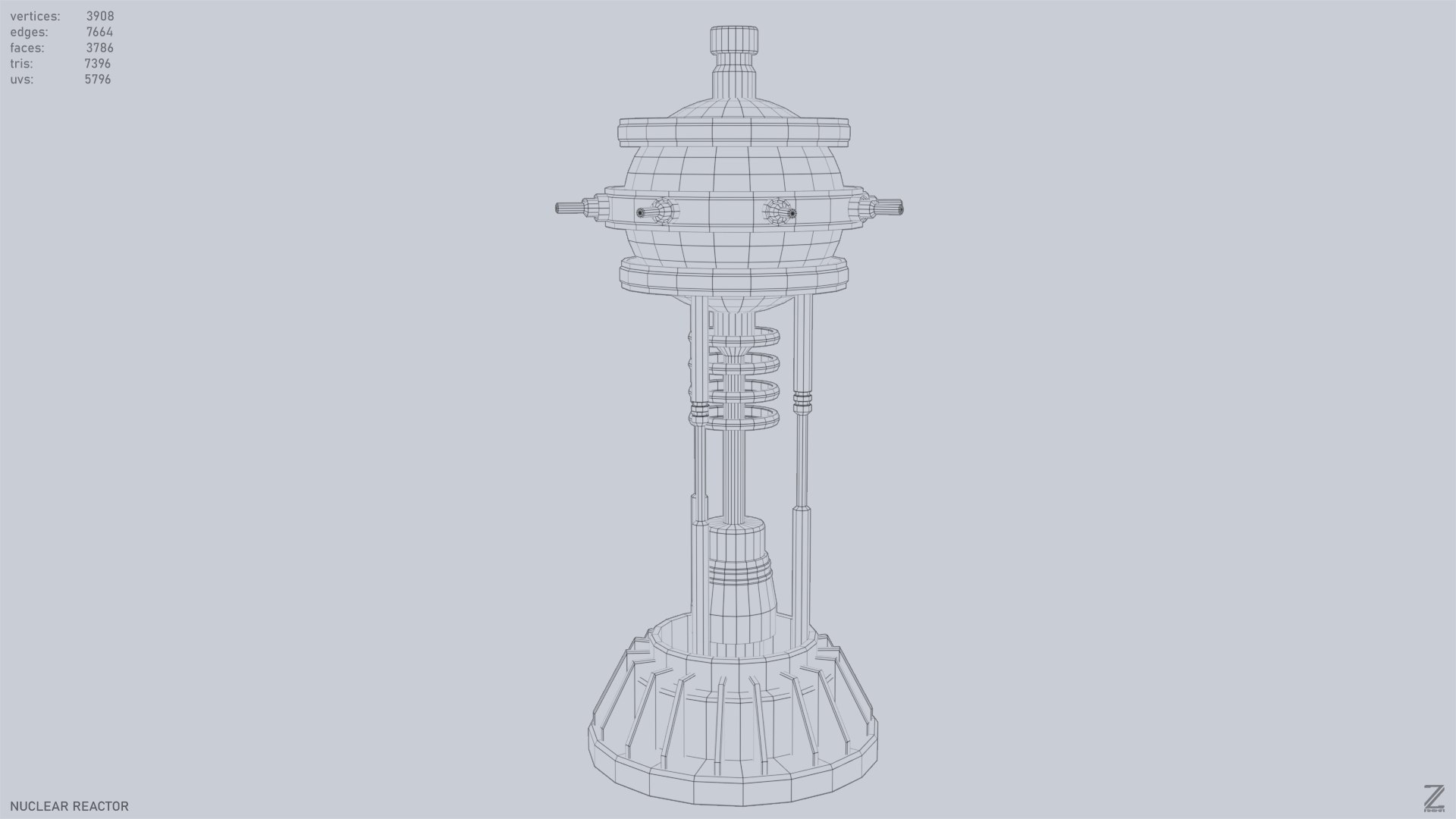 3D Nuclear Reactor Model - TurboSquid 2201444